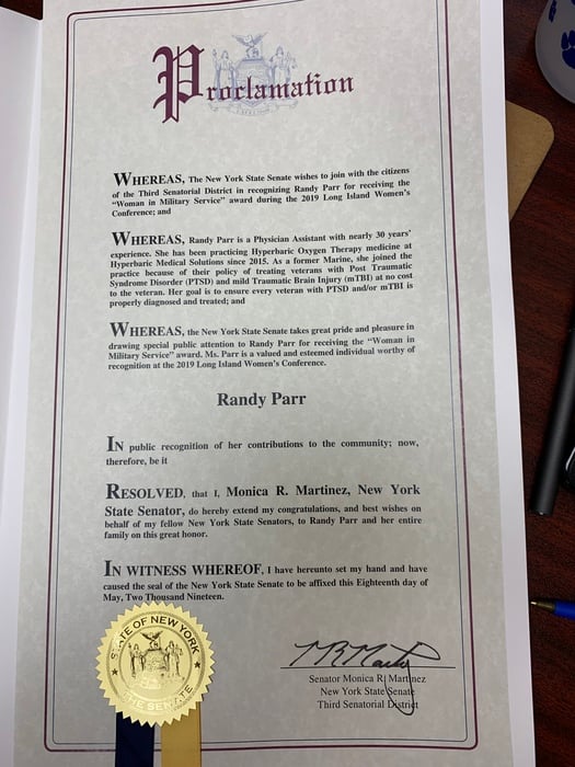 HMS Team Member Randy Parr Recognized for Work With Veterans