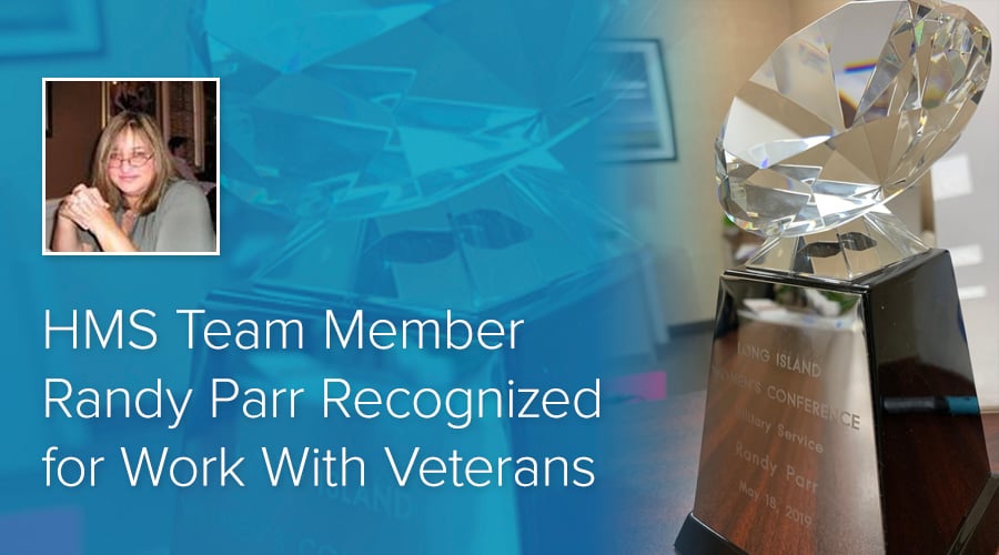 HMS Team Member Randy Parr Recognized for Work With Veterans